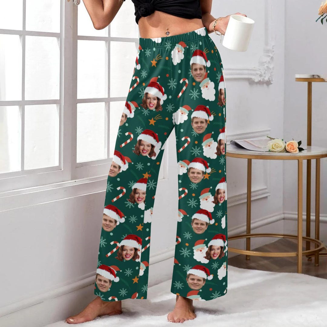 Personalized Face Pajama Pants: Custom Christmas Family Gift - Etsy