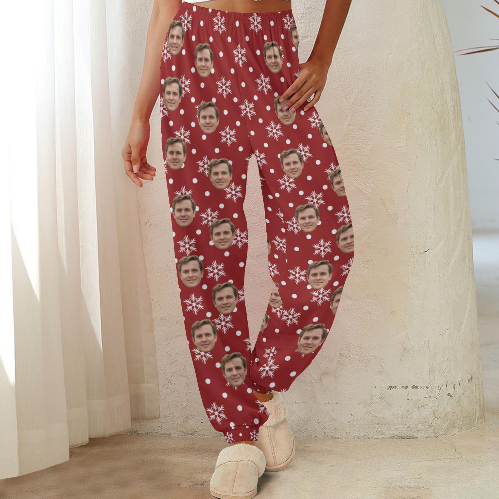 Custom Photo Pajama Pants, Personalized Family Christmas Gift - Etsy