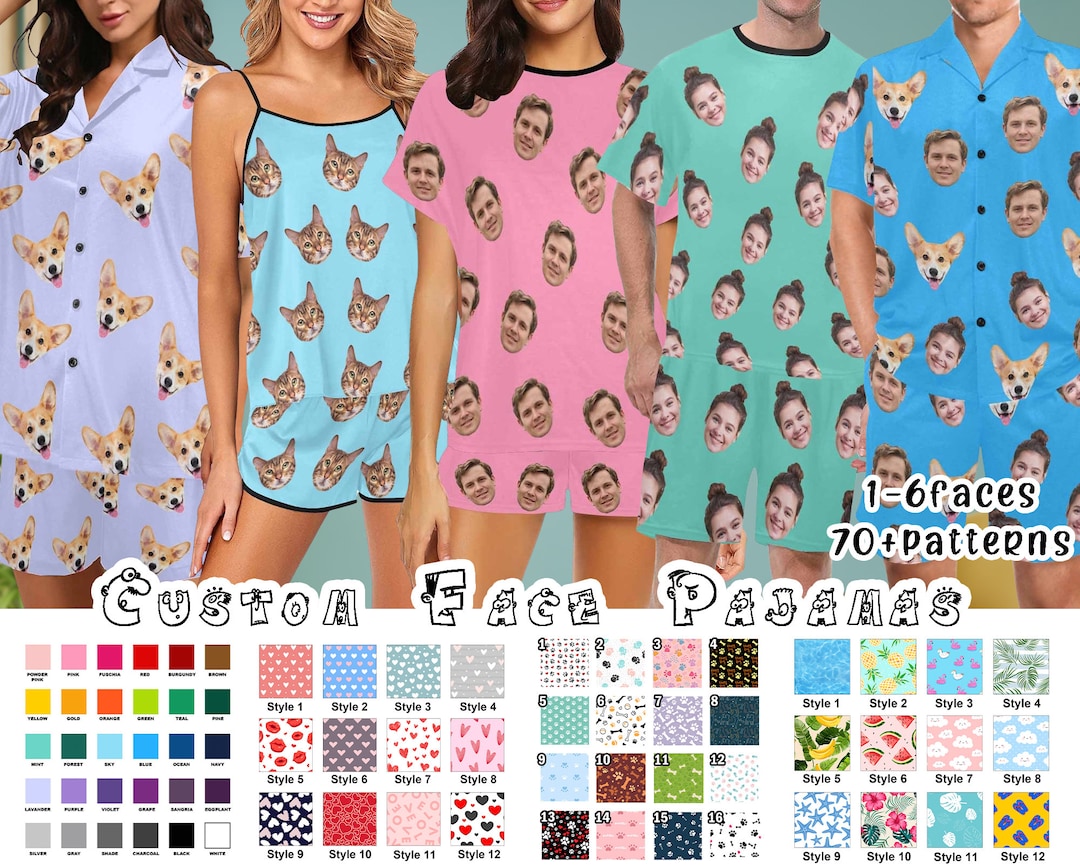 Custom Pajamas With Photosphotos on Pajamaspersonalized - Etsy