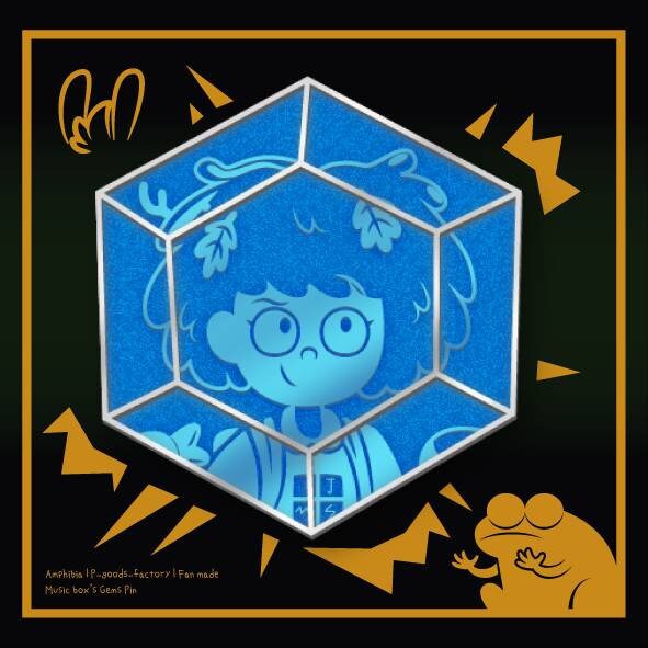 Pre-Order Amphibia : Music box gem Enamel Pins Set | Etsy