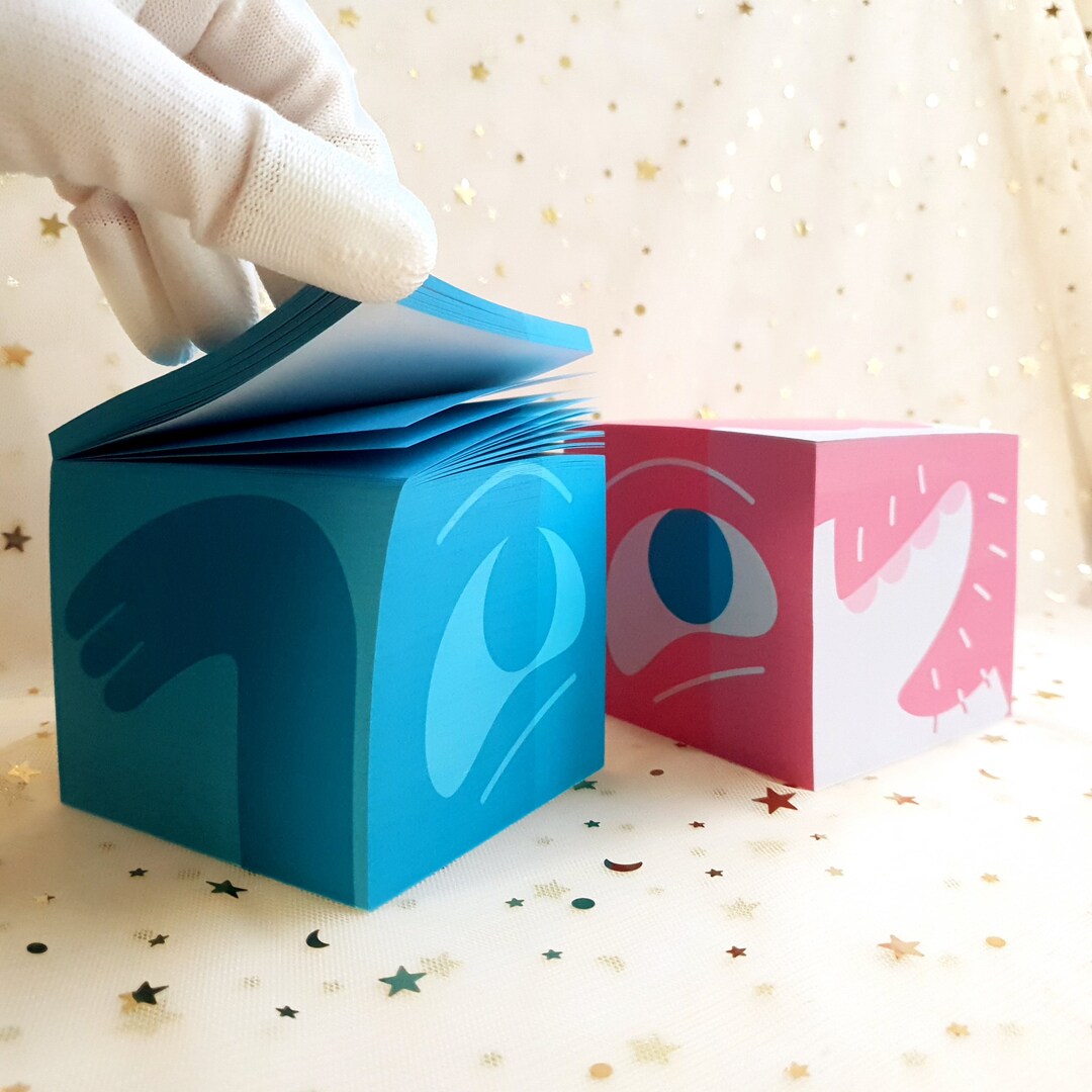 Adventure Time : Fionna and Cake - Prismo Cage Block Memo Pad - Etsy