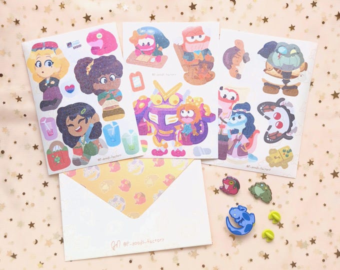 Amphibia : "miss You." Sticker&pins Set - Etsy