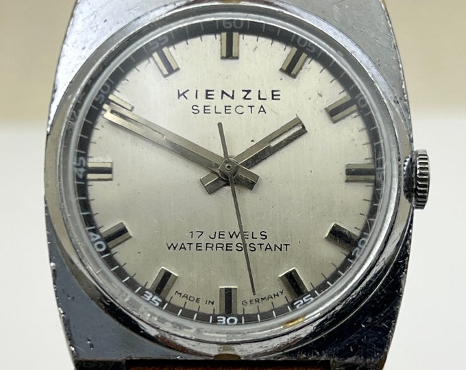 Vintage KIENZLE Selecta German 17 Jewels Manuel Winding Square Men's Wristwatch 1970s - Etsy