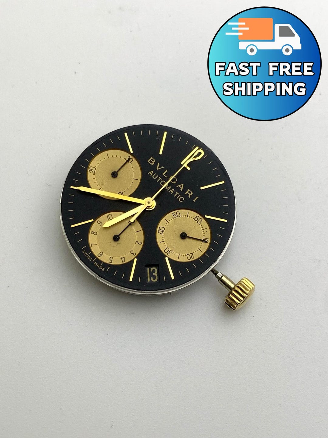 BVLGARI Diagono CH 35 Watch Movement 080 TEEM Automatic Chronograph ...