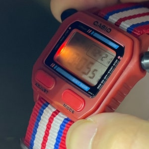 Rare Casio SW-200 Digital Watch module 874 Wrist/neck Chronograph ...