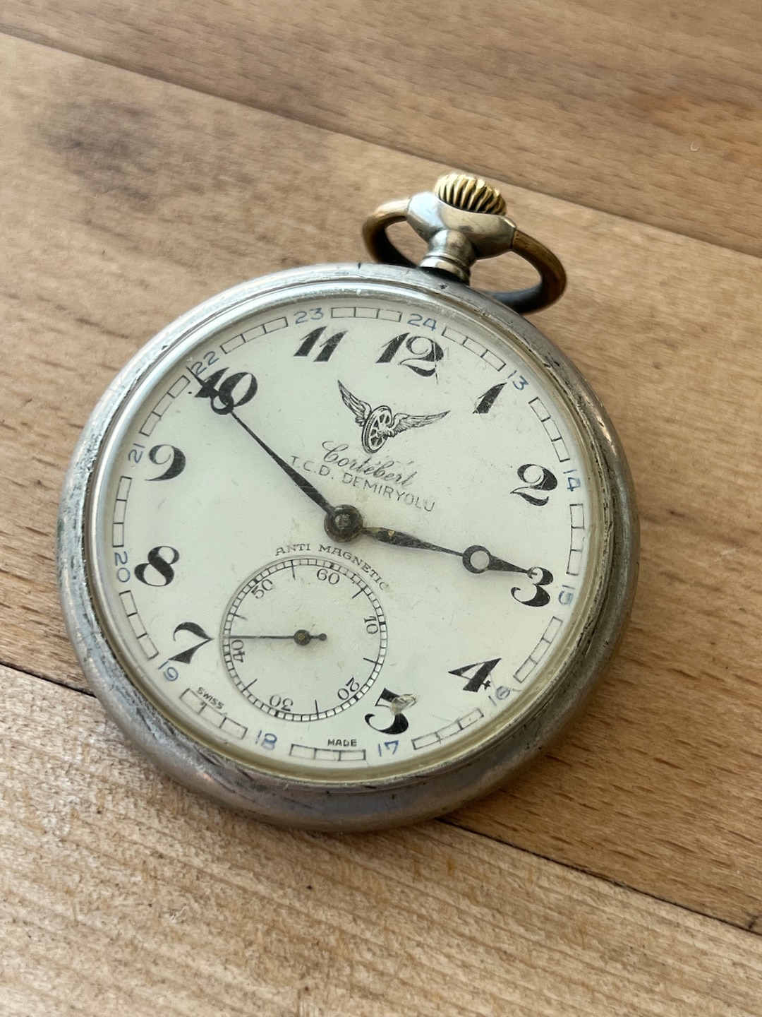 1950 Cortebert 616 Rolex/panerai Movement Pocket Watch Swiss Made - Etsy