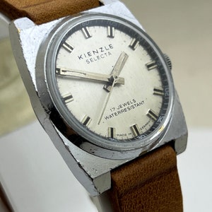 Vintage KIENZLE Selecta German 17 Jewels Manuel Winding Square Men's Wristwatch 1970s - Etsy
