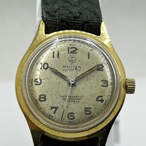 SIGMA Military Automatic Wristwatch Eta.1256 21 Jewels Swiss Made Men's ...