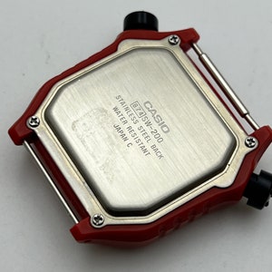 Rare Casio SW-200 Digital Watch module 874 Wrist/neck Chronograph ...