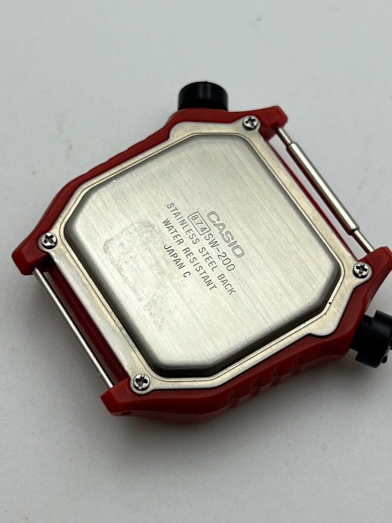 Rare Casio SW-200 Digital Watch module 874 Wrist/neck Chronograph ...
