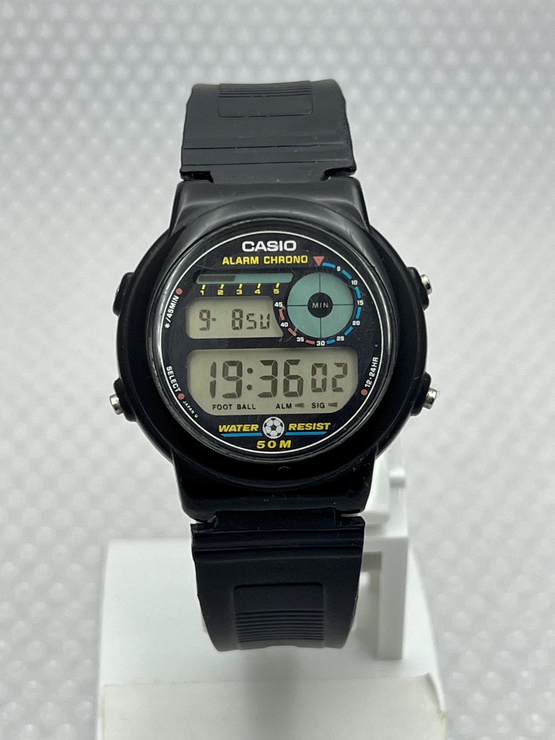 Vintage CASIO TRW-10 Football Timer module 834 / Rare Wristwatch / Mens ...