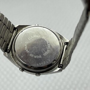 1970s CASIO Digital 31QR-20 / Japan G / All Steel / Rare Wristwatch / Mens / Gift for Husband ...