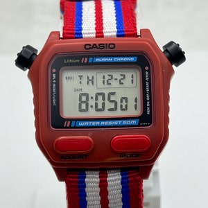 Rare Casio SW-200 Digital Watch module 874 Wrist/neck Chronograph ...