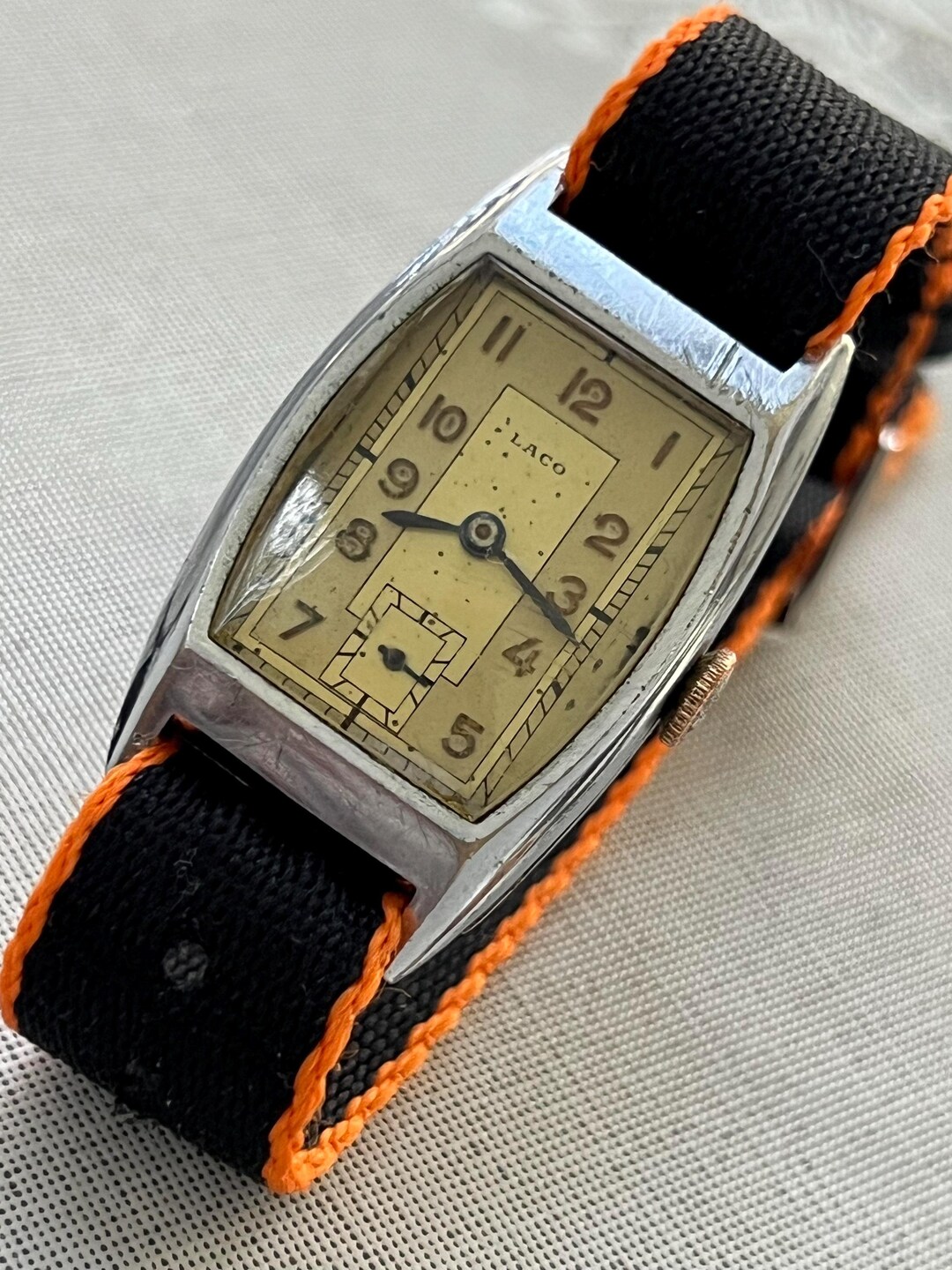 Art Deco LACO Tank Swiss Made Hand Winding Mens Wristwatch Ca.1950s - Etsy