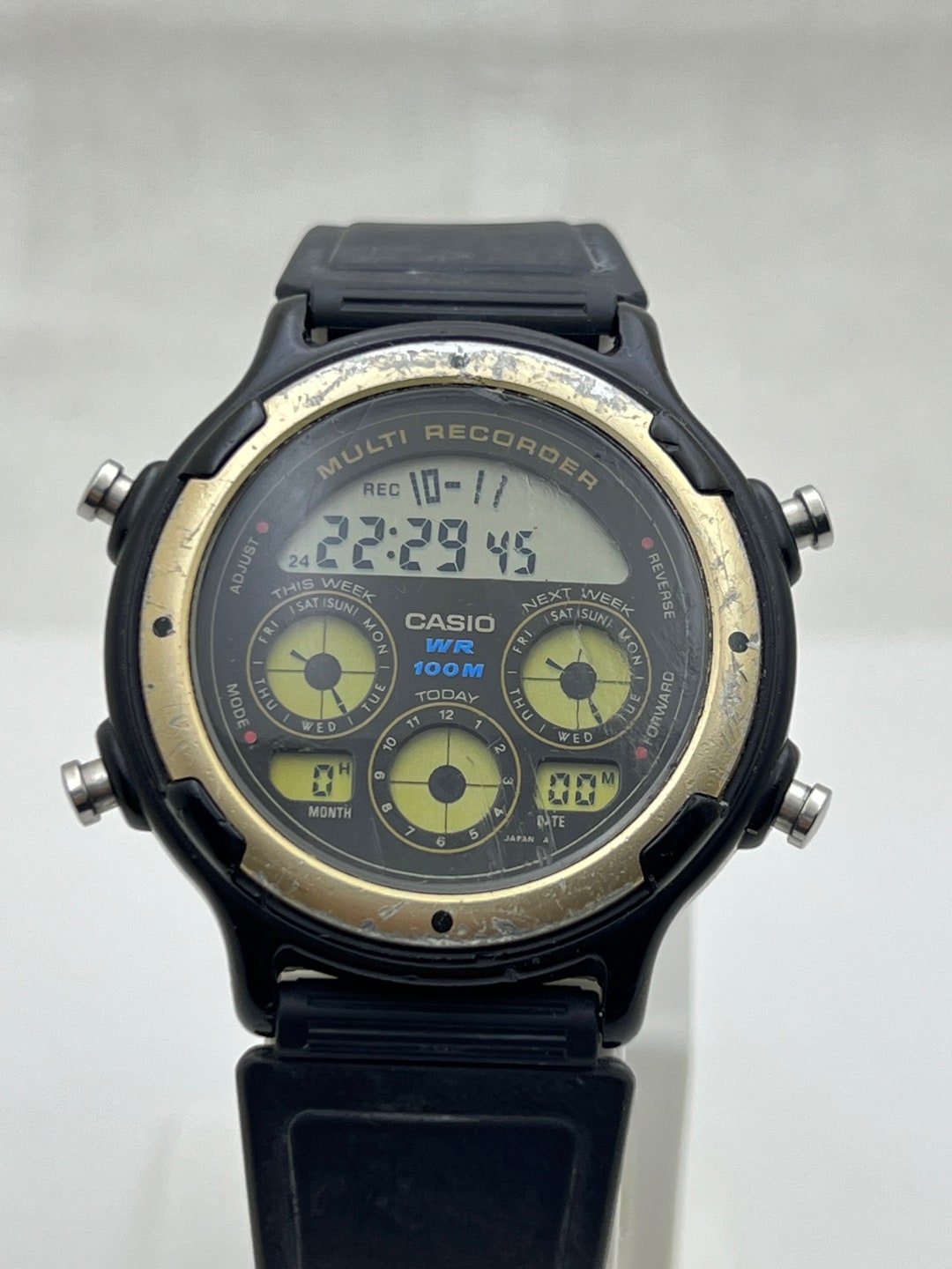 Casio BGR-10 (module 930) Multi Recorder Digital Wristwatch Retro Ca ...