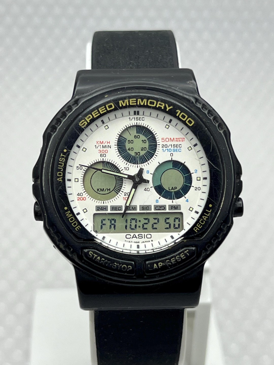 Vintage CASIO AW-20 module 384 / Speed Memory 100 Wristwatch / Mens ...