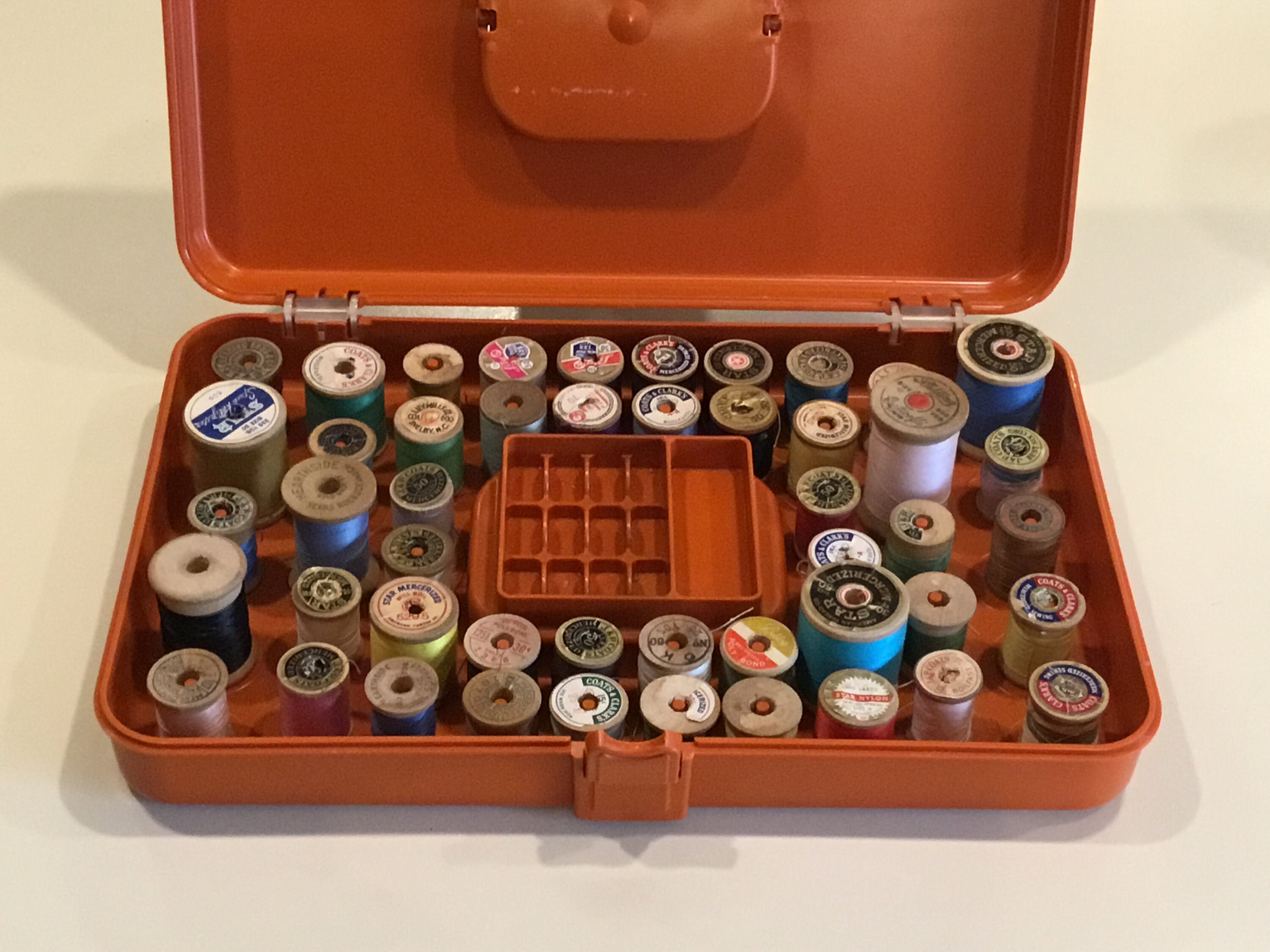 Vintage Wil-Hold Sewing Box Container Storage Box Craft Kit Thread ...