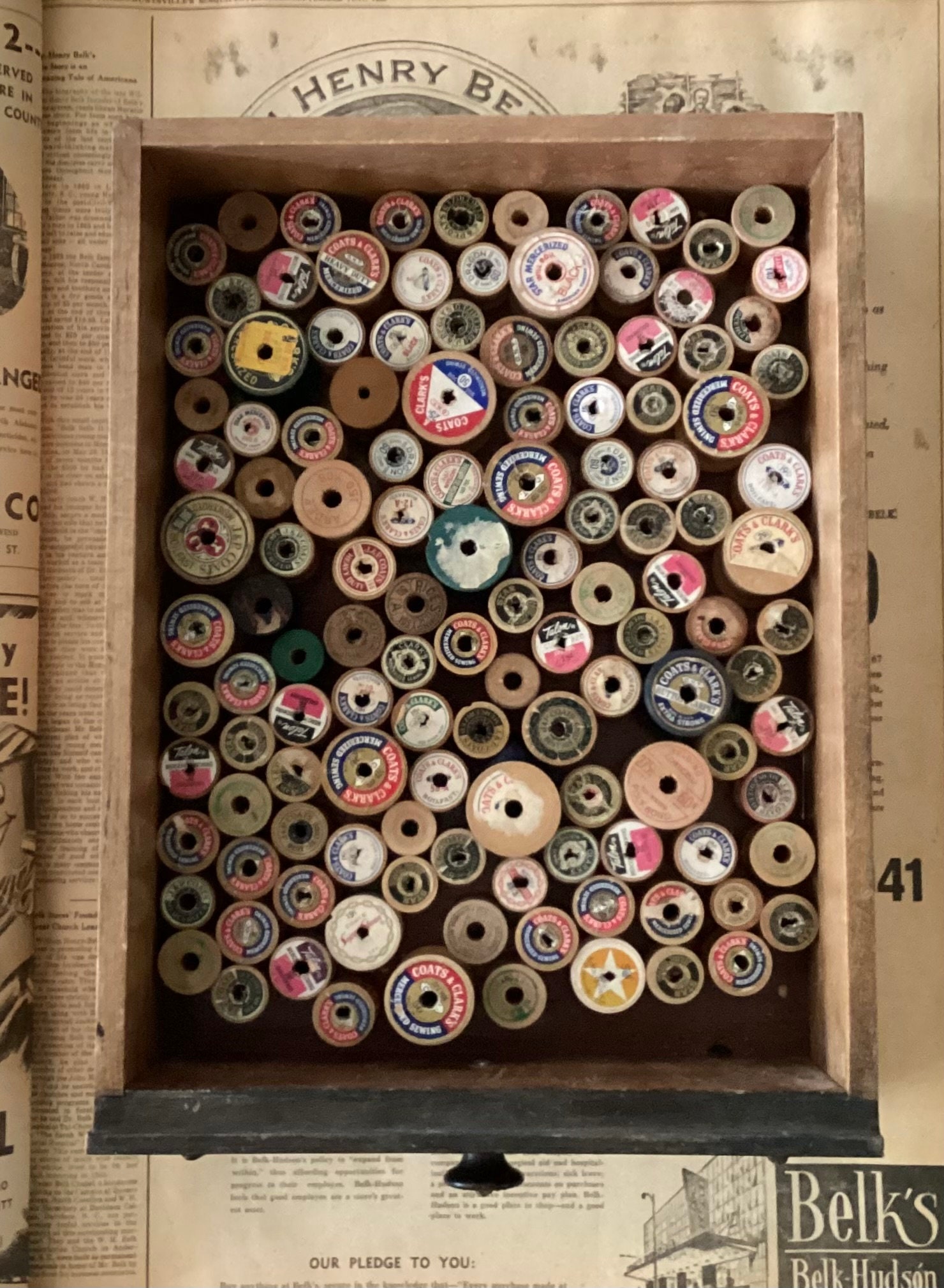 Antique Vintage Wooden Thread Spools for Crafting - Etsy