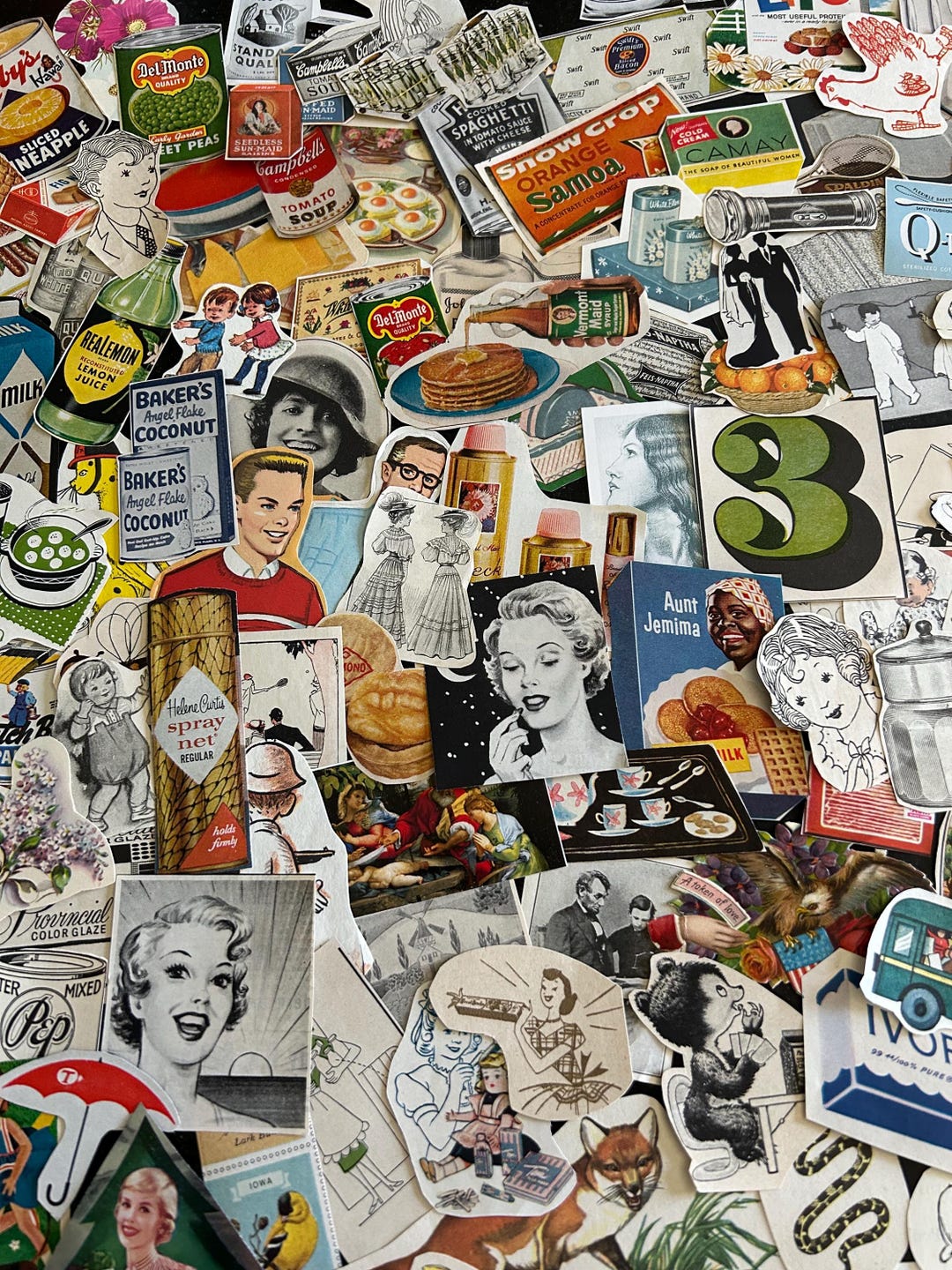 Vintage Miniature Junk Journal Paper Cut Outs Crafting Scrapbooking ...