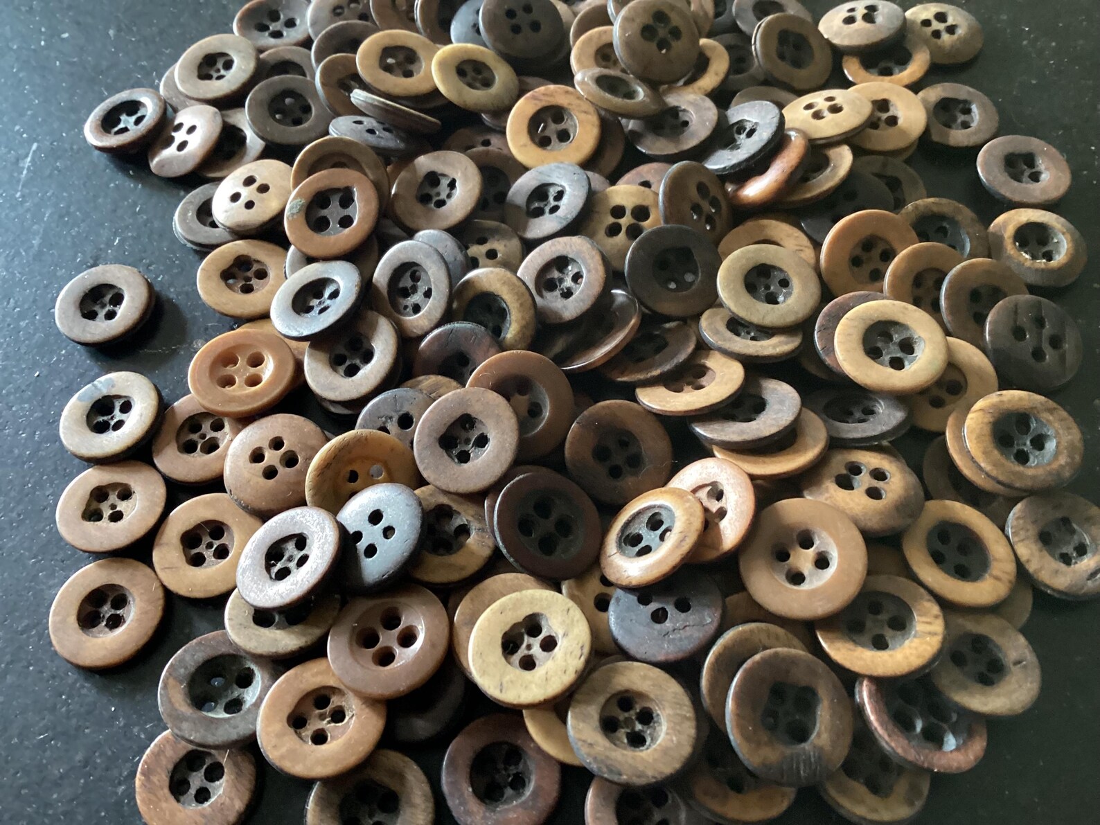 Authentic Antique/ Vintage Vegetable Ivory Shirt Button Lot Sewing ...