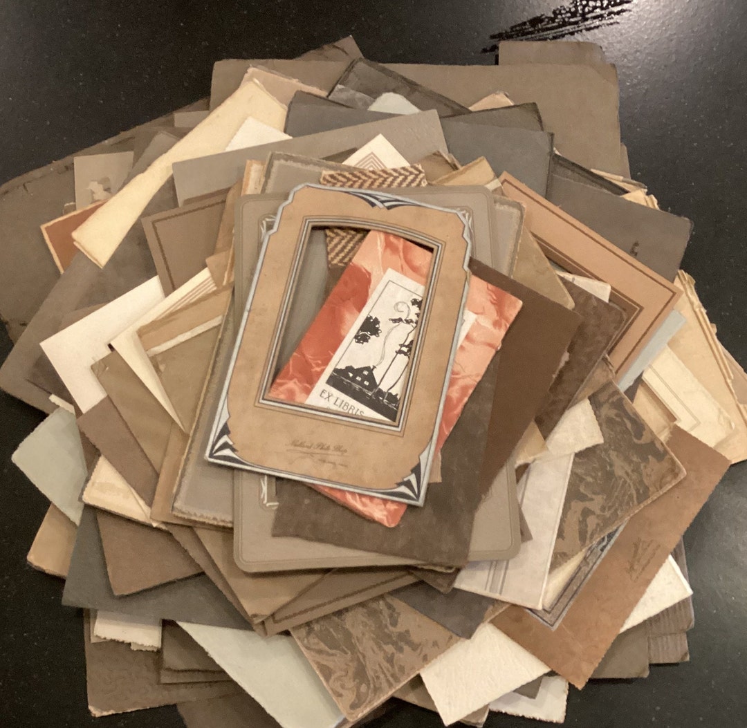 Antique Vintage Collection Frame Scrapbooking Paper Junk Journal Paper ...