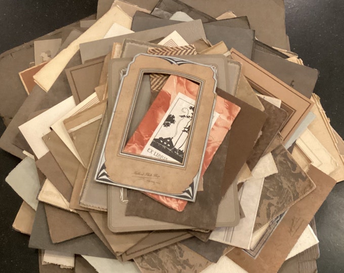 Antique Vintage Collection Frame Scrapbooking Paper Junk Journal Paper ...