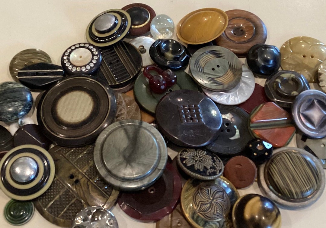 Antique Vintage Mixed Collector Button Lot Fancy Button Lot Specialty ...