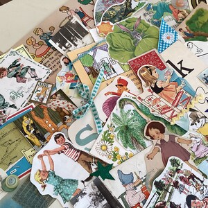 60 Pieces Vintage Scrapbook Paper Lot Journal Paper Lot Vintage ...