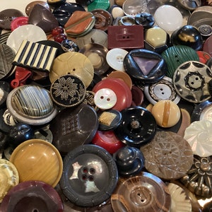 Antique Vintage Mixed Collector Button Lot Fancy Button Lot Specialty ...