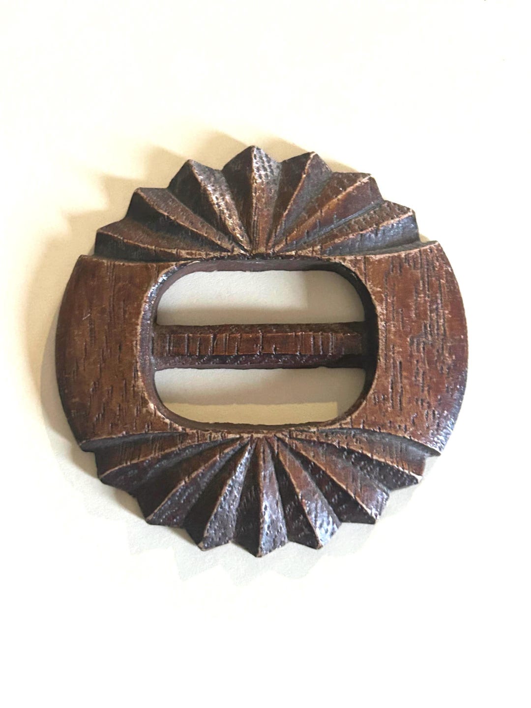 70s Vintage Carved Wood Belt Buckle. - Etsy