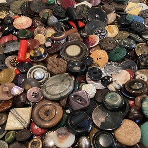 Antique Vintage Mixed Collector Button Lot Fancy Button Lot Specialty ...