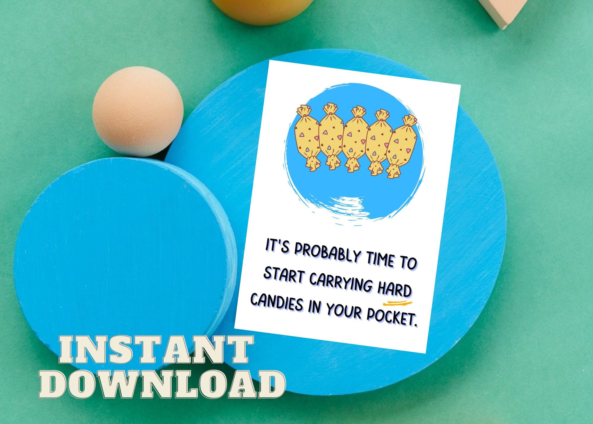 Funny Birthday PRINTABLE Card Old Man Birthday Card Birthday Card for ...