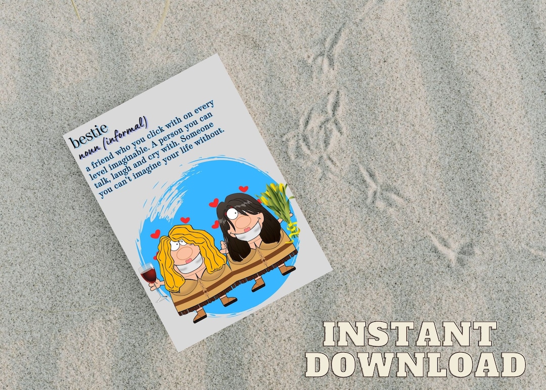 Best Friend Gift ~ Bestie Birthday Card ~ Special Friend Card PRINTABLE ...