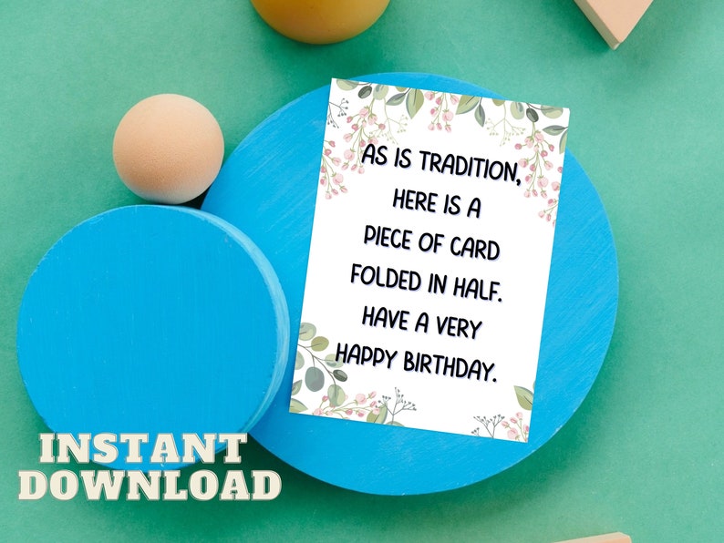 Funny Birthday Printable Card for Him | Funny Greeting Card | Birthday ...