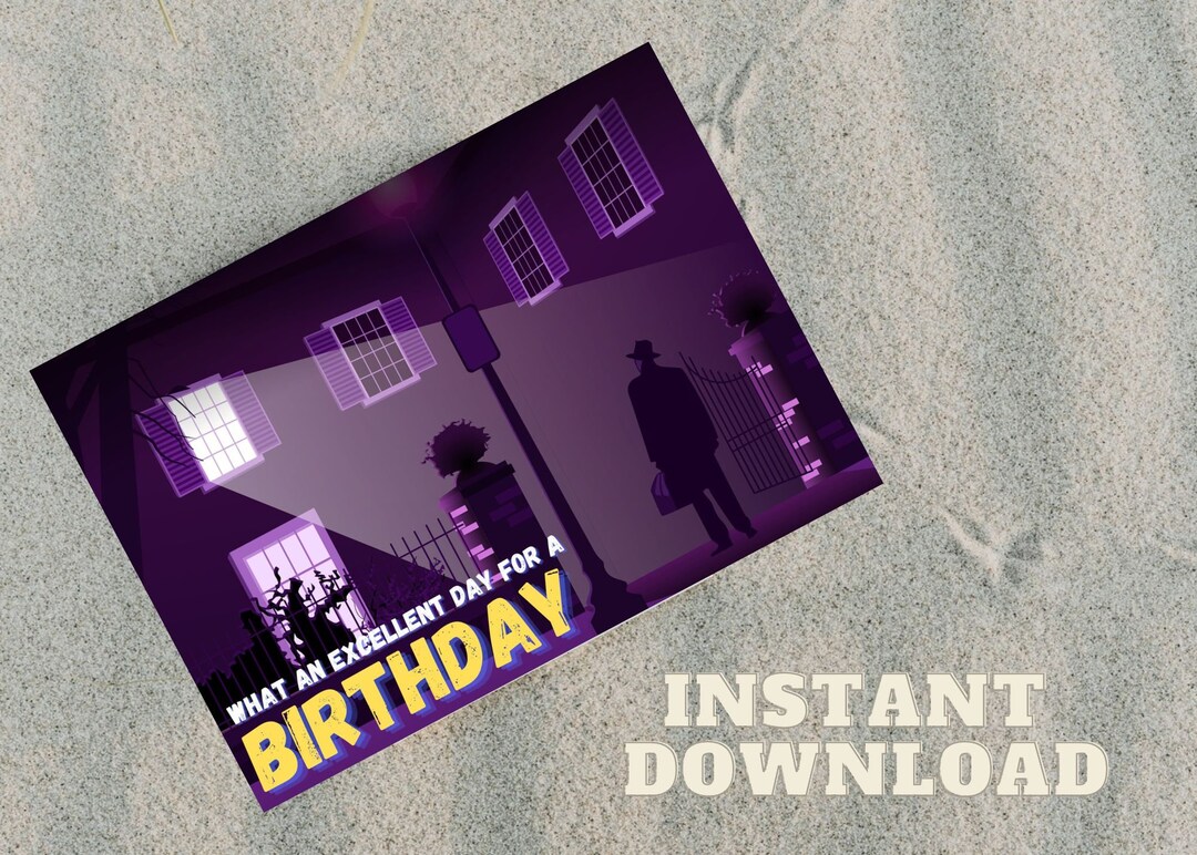 Exorcist Birthday Card, Horror Movie Fan Gift (digital Download) - Etsy