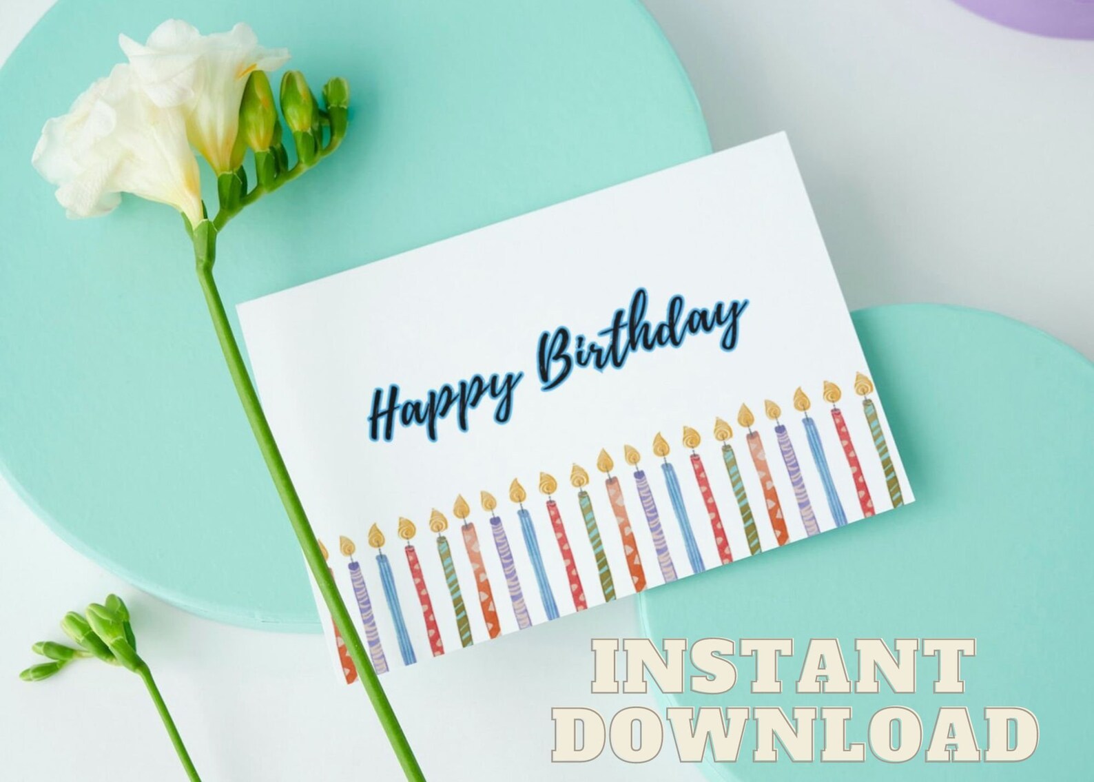 Printable Birthday Card Birthday Card Printable Digital Birthday Cards ...