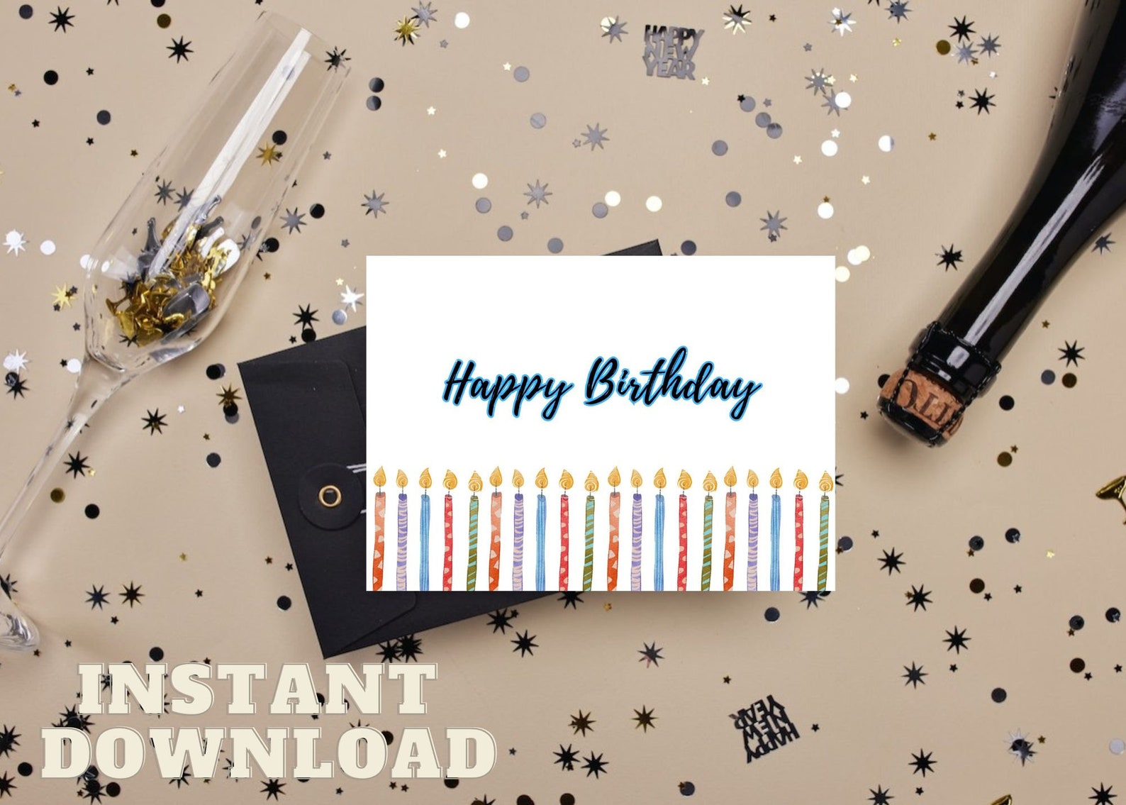 Printable Birthday Card Birthday Card Printable Digital Birthday Cards ...