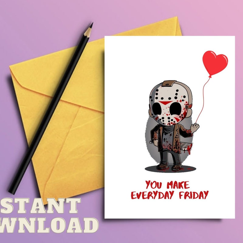Jason Voorhees Valentine - Etsy