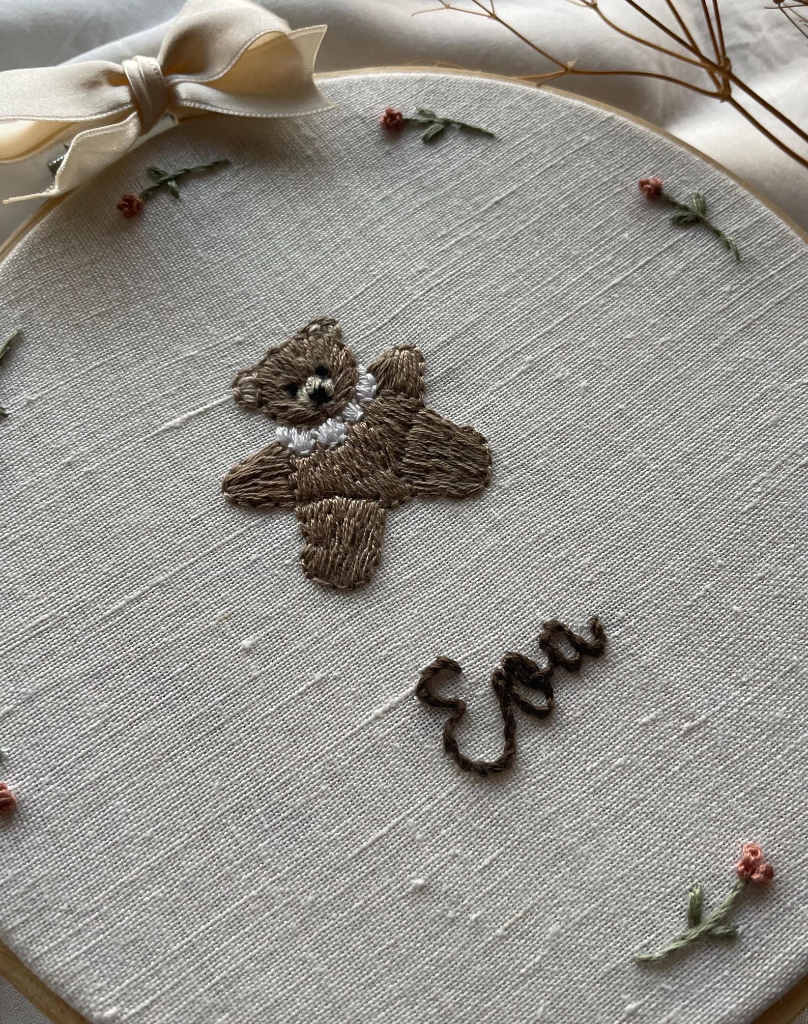 Custom Name Embroidery Art- Embroidery Hoop Art- Baby Name Embroidery ...