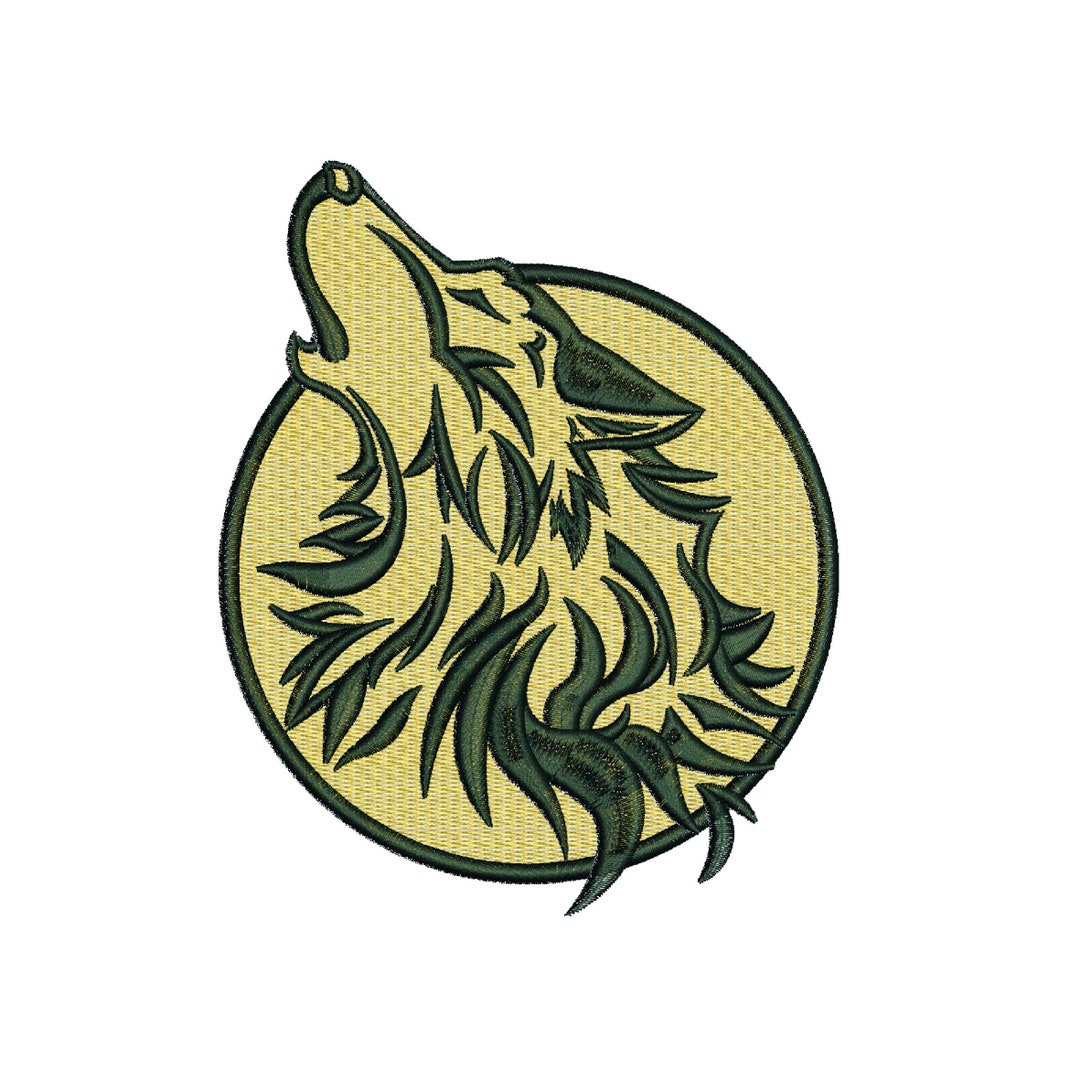 Wolf Embroidery Design Files for Machine Embroidery. - Etsy