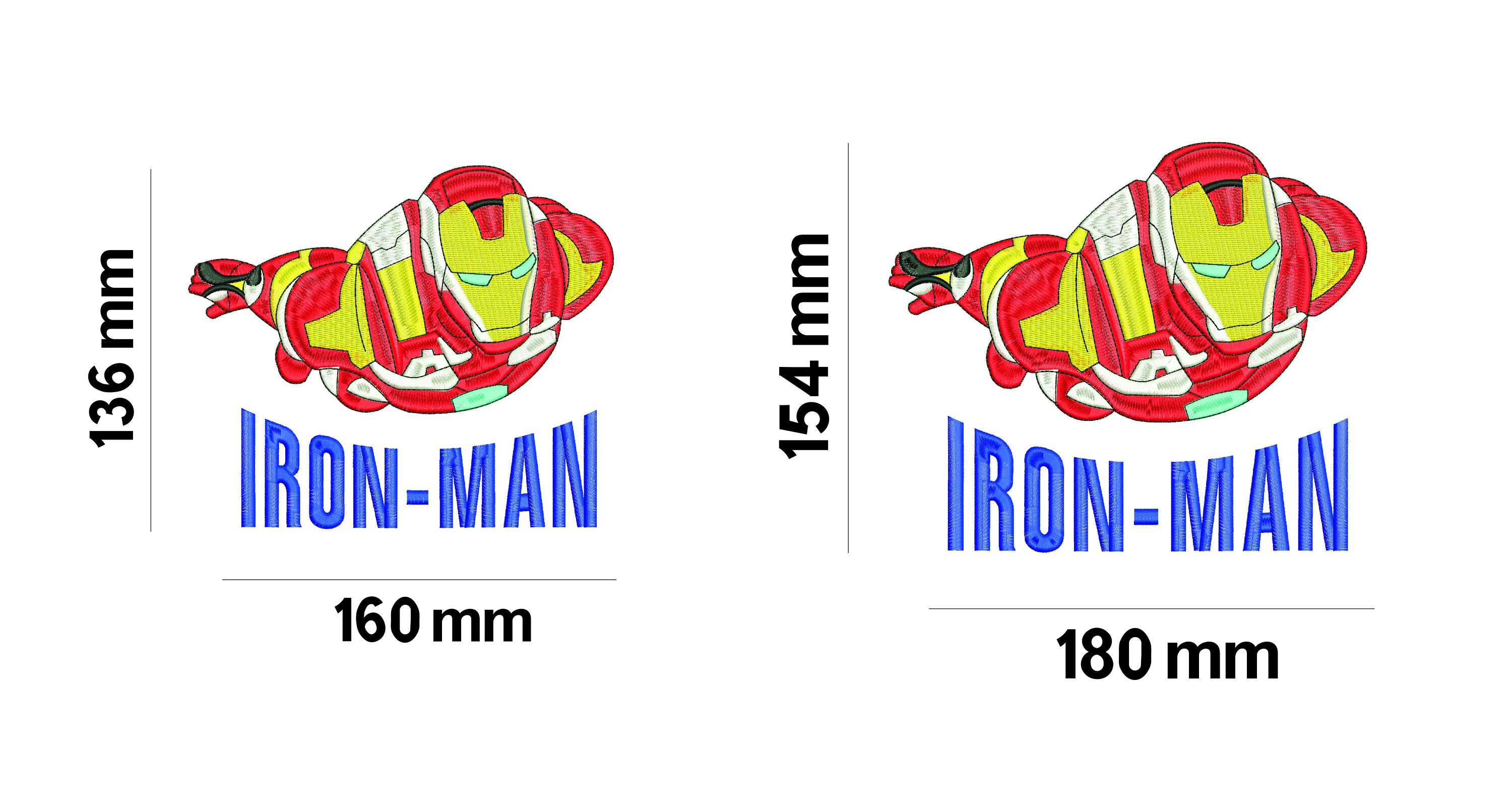 Iron Man Embroidery Design Files for Machine - Etsy