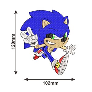 Sonic the Hedgehog Embroidery Design Files for Machine Embroidery. - Etsy