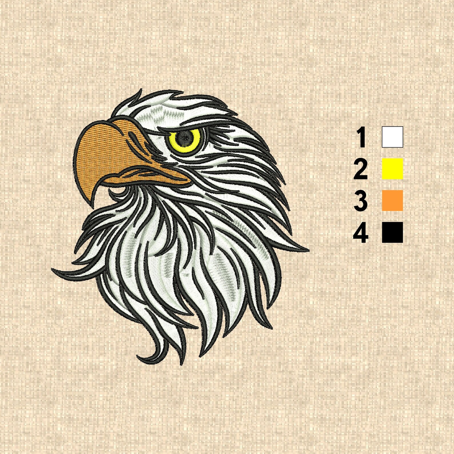 Eagle Embroidery Design Files for Machine Embroidery.eagle - Etsy