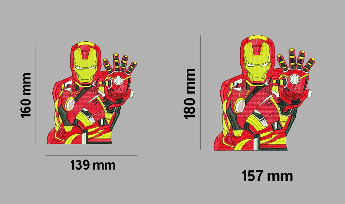 Iron Man Embroidery Design Files for Machine Embroidery. - Etsy