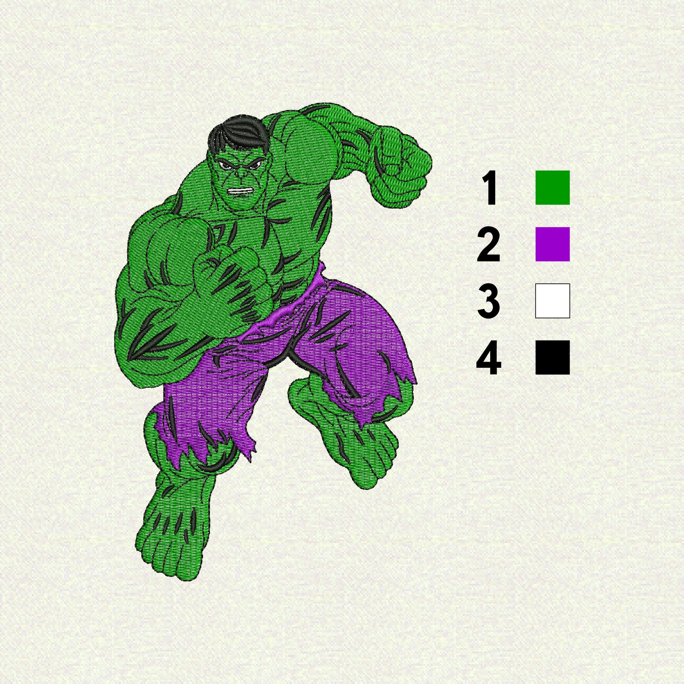 Hulk Embroidery Design Files for Machine Embroidery. - Etsy