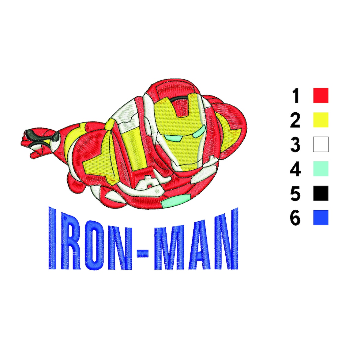 Iron Man Embroidery Design Files for Machine - Etsy