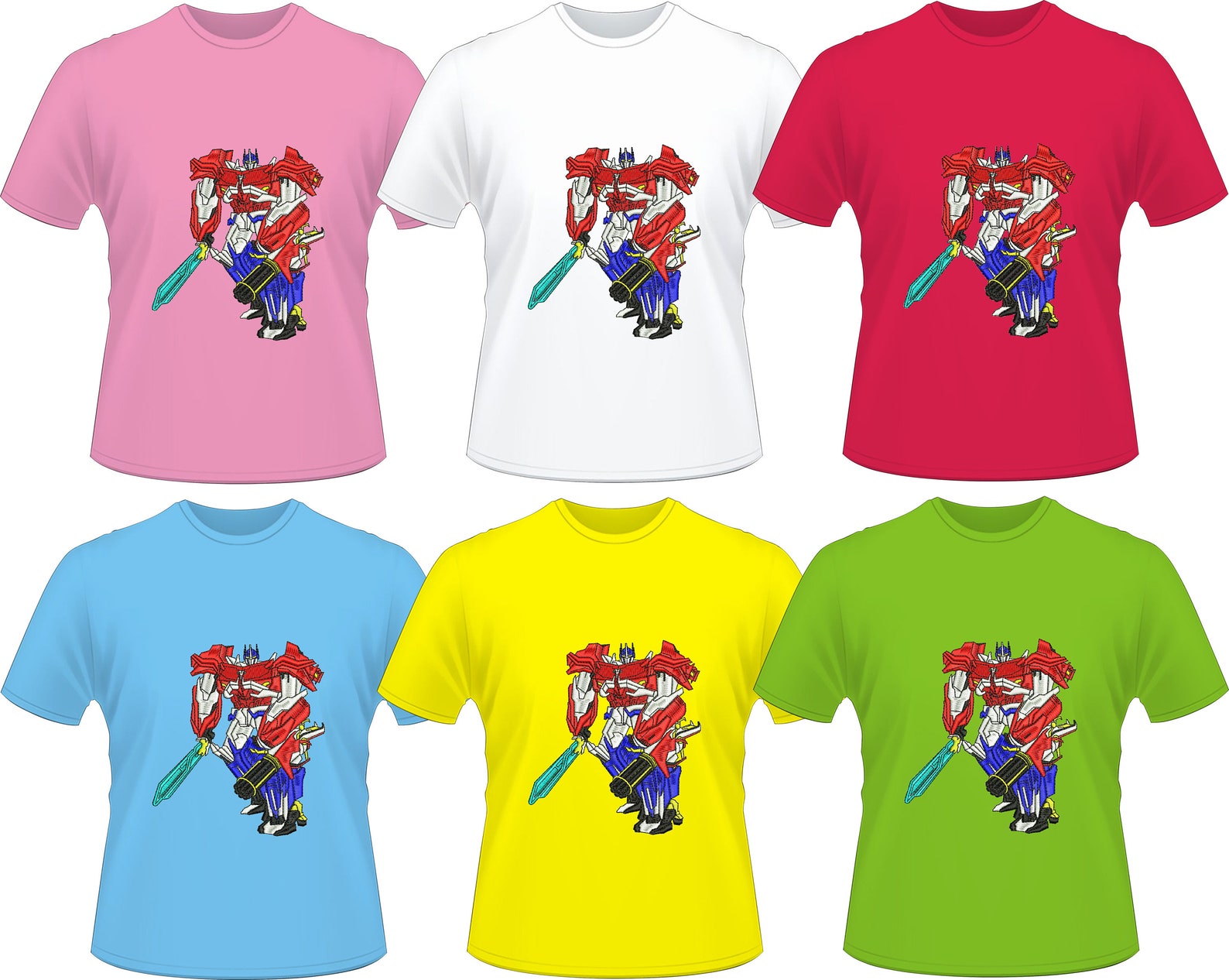 Optimus Prime Embroidery Design, Transformers Robot (digital Download ...