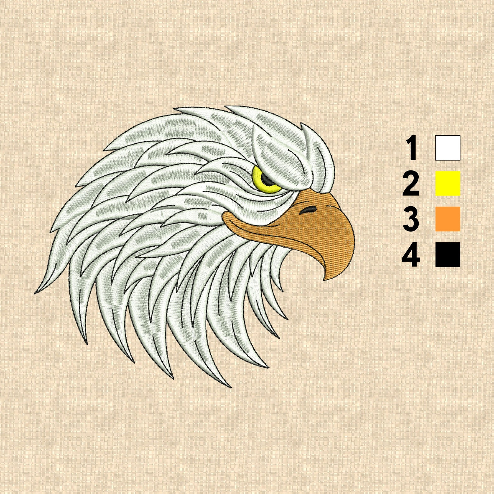 Eagle Embroidery Design Files for Machine Embroidery.eagle - Etsy