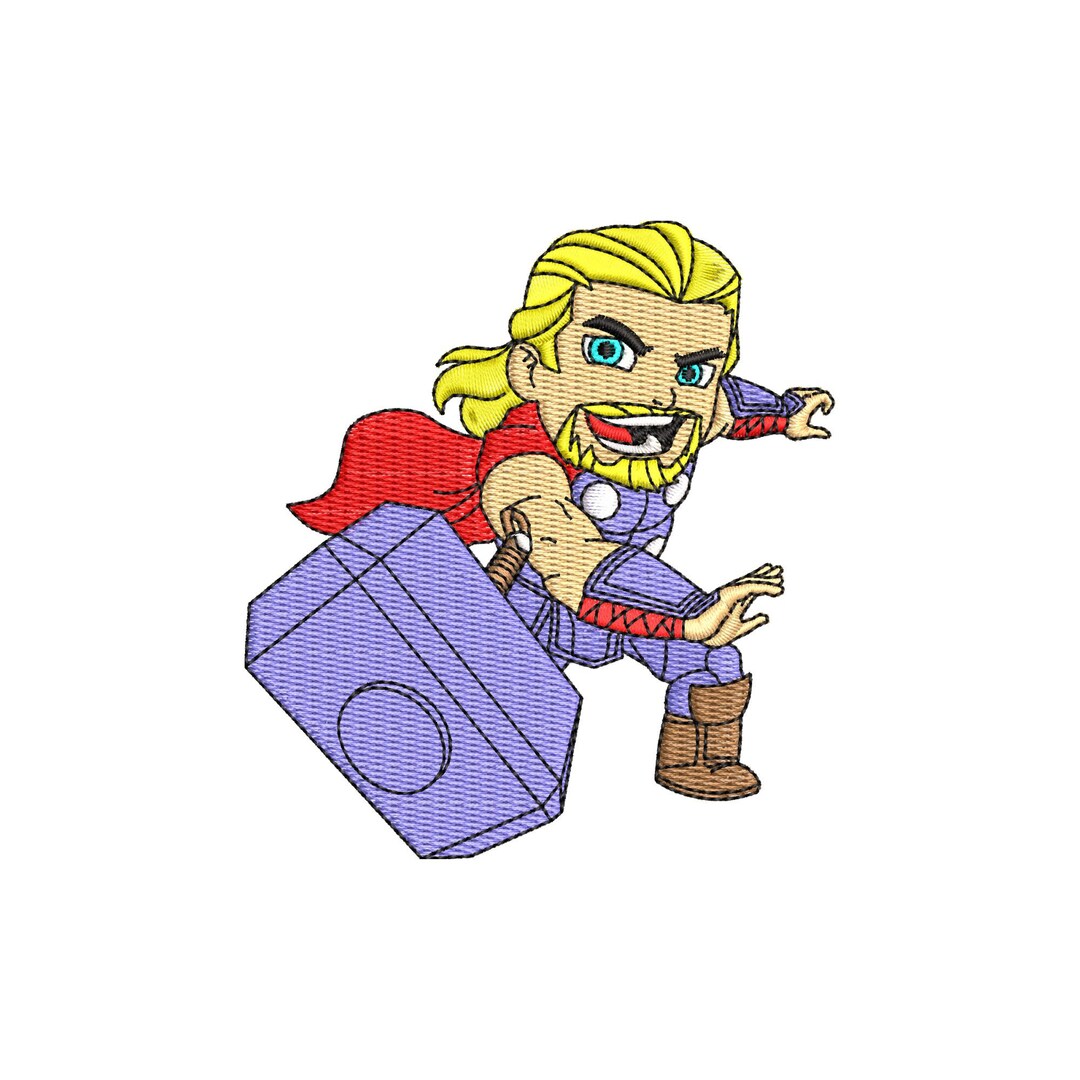 Thor Embroidery Design Files for Machine Embroidery. - Etsy
