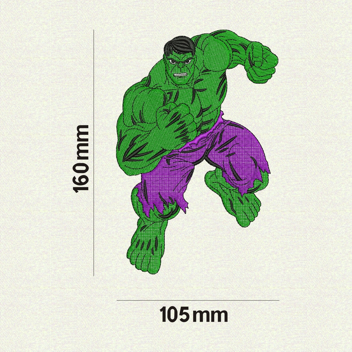 Hulk Embroidery Design Files for Machine Embroidery. - Etsy